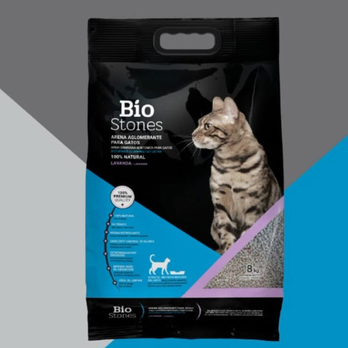 Bio Stone aglomerante perfumado 4 Kg – Exclusivo para Perros y Gatos
